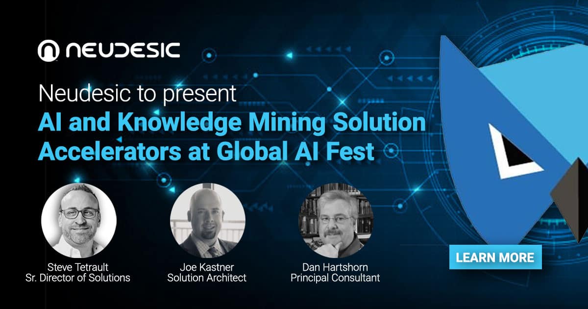 Three Neudesic Data and AI Luminaries Selected to Present Solution ...
