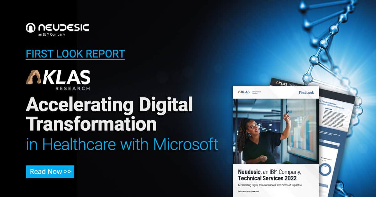 Neudesic Recognized by Clients for Leadership in Healthcare Digital ...
