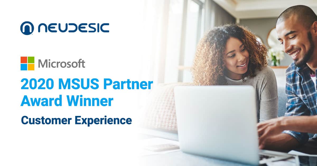 Neudesic Named Microsoft 2020 MSUS Partner Award Winner for Customer ...