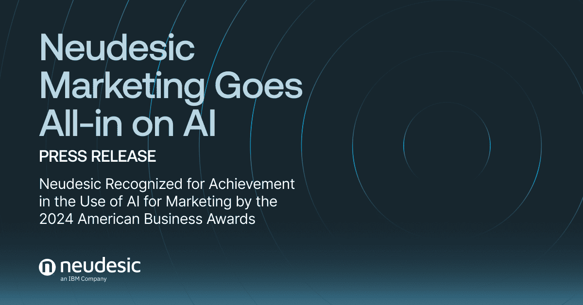 Neudesic’s “AI-first” Culture Nabs New National Recognition - Neudesic