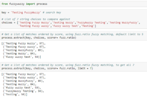 FuzzyWuzzy Using Python - Neudesic