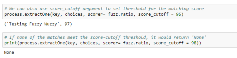 Fuzzywuzzy Using Python Neudesic