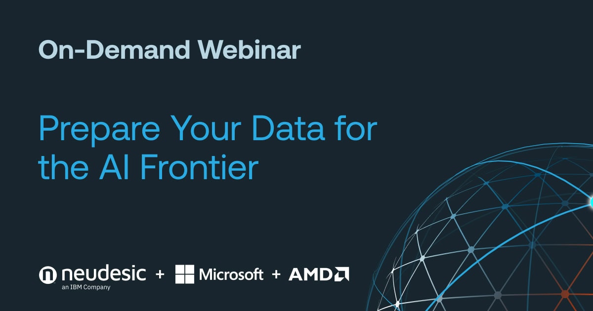 Prepare Your Data for the AI Frontier - Neudesic