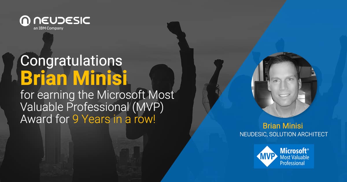 Microsoft Recognizes Brian Minisi, Neudesic Solution Architect, as the ...